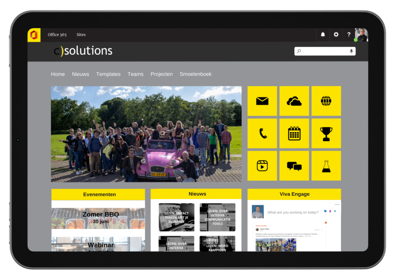 5 intranet innovaties met Microsoft 365 | c)solutions